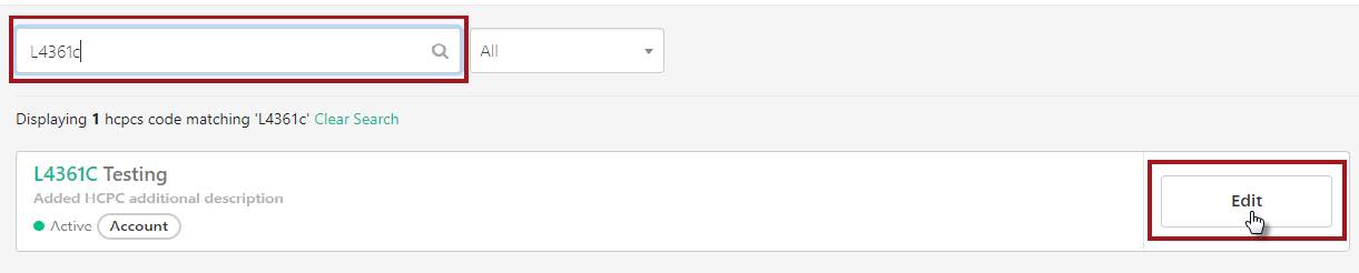 Creating an Account Level HCPC – Direct Support